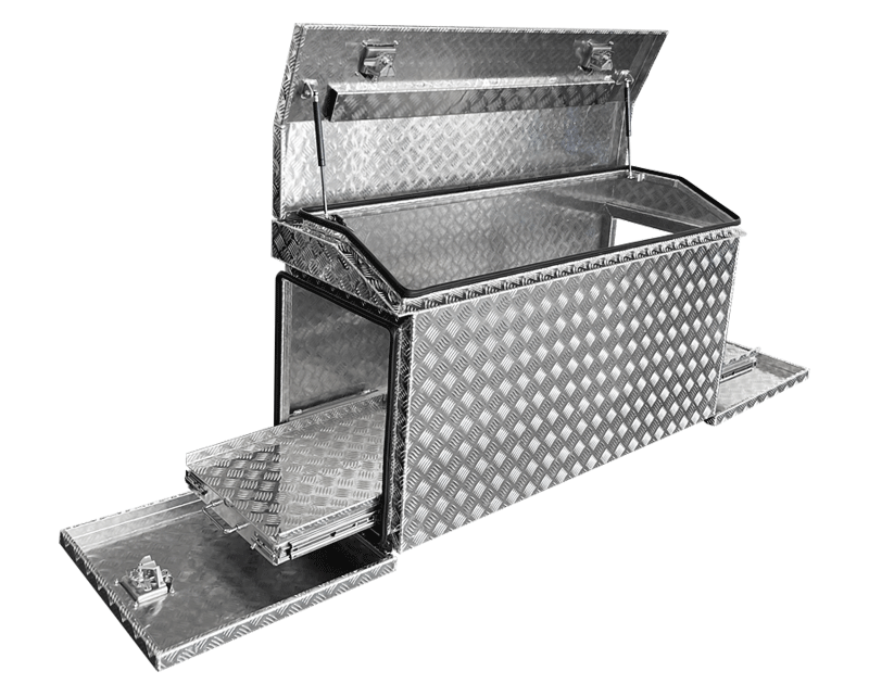 FG5 Aluminium Ute Trailer Camping Camper Caravan Fridge Generator ...